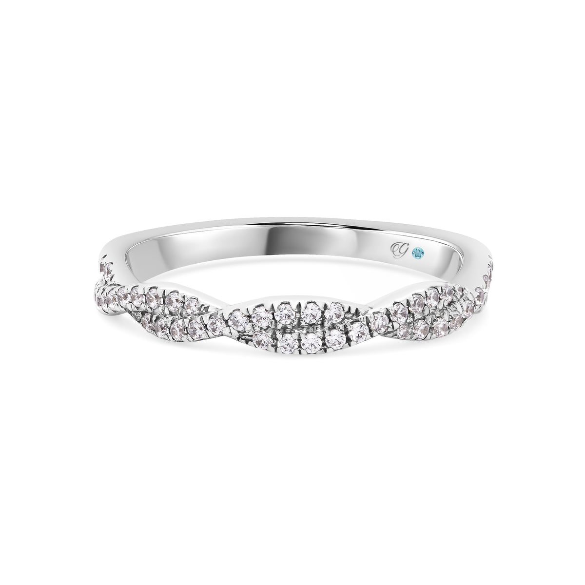 Intertwining Double Pavé Diamond Ring – Gem-imas Diamond Jewellery